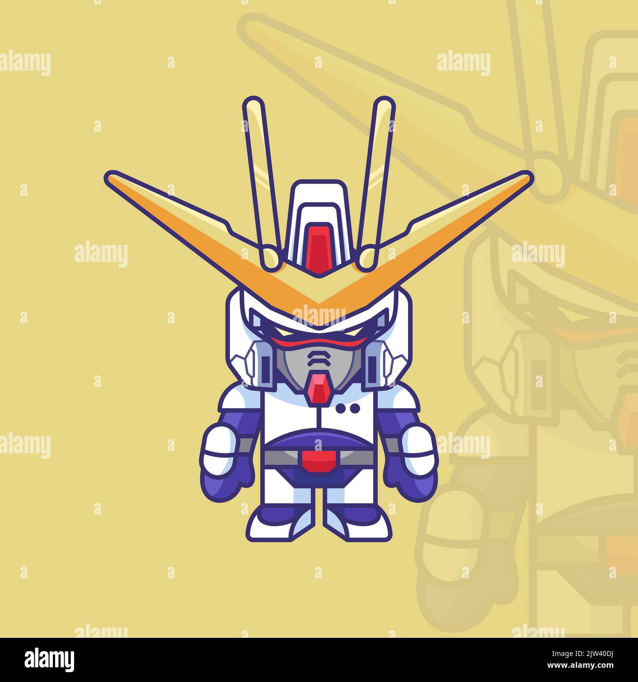 Cute Standing Robot Stock Vector Image And Art Alamy