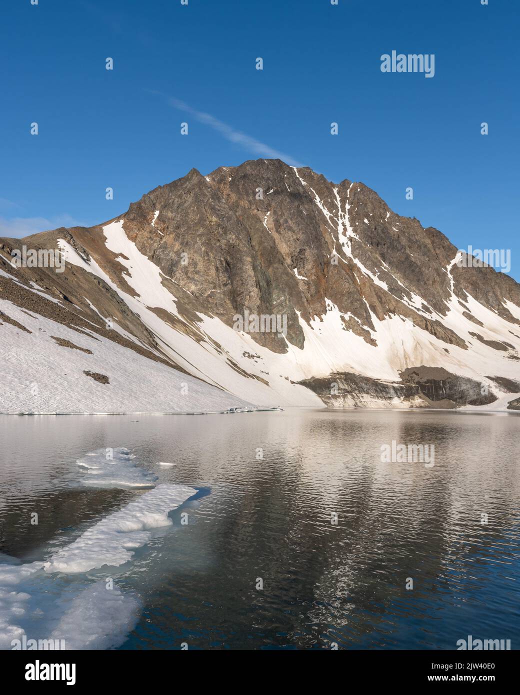 High alpine mountain area landscape in Yukon Territory, Alaska area ...