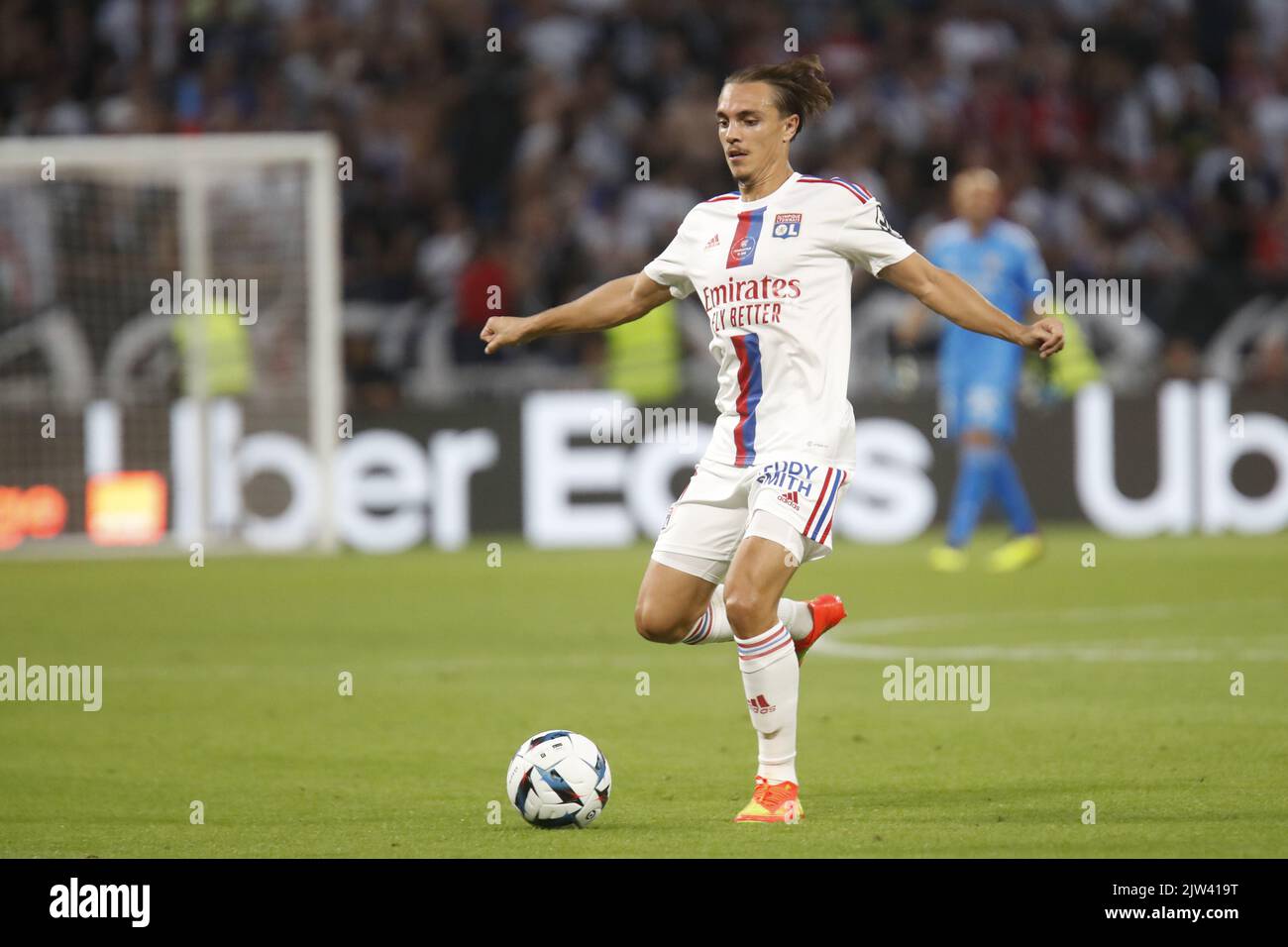 Maxence CAQUERET of Lyon during the French championship Ligue 1 ...