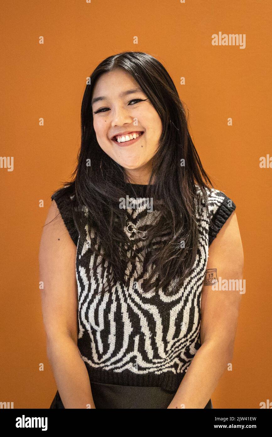 London, UK. 03rd Sep, 2022. The author before the reading. Author ...