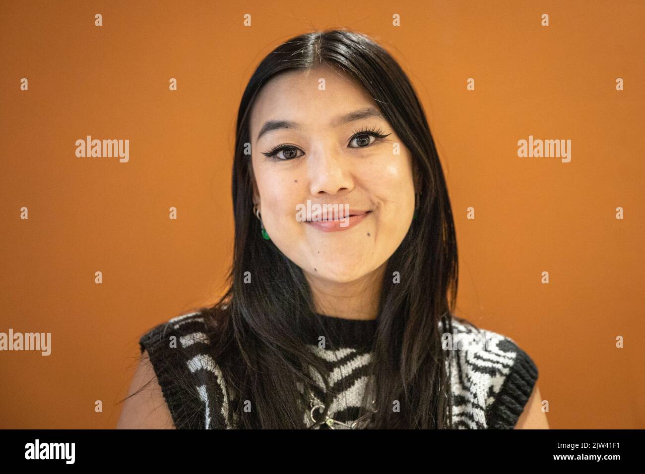 London, UK. 03rd Sep, 2022. The author before the reading. Author ...