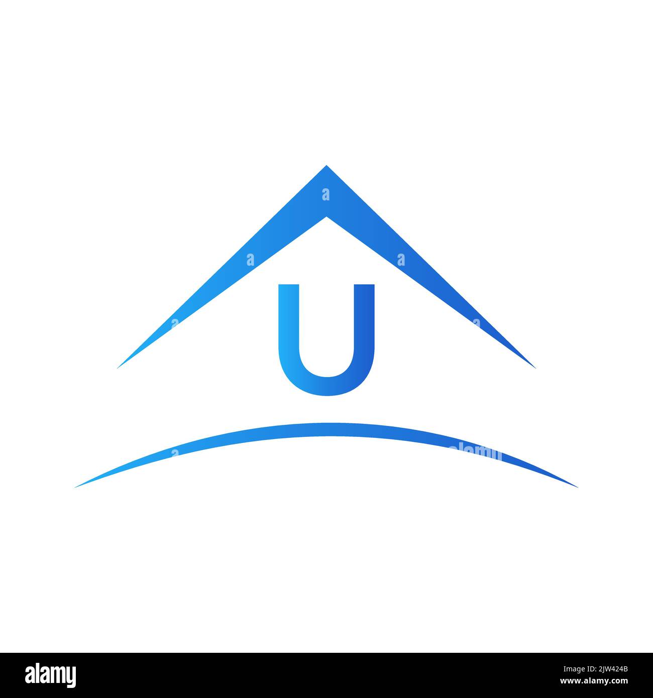 U and roof logo hi-res stock photography and images - Alamy