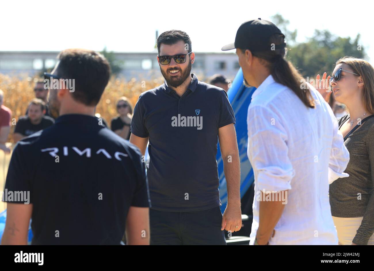 CEO of Bugatti Rimac Mate Rimac accompanied at the demonstration of the ...