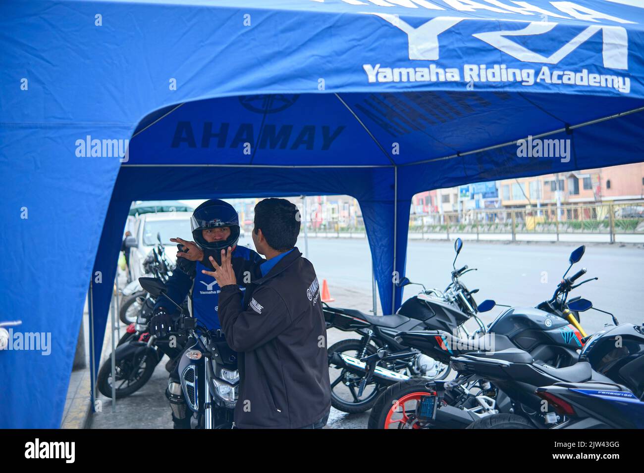 Lima, Peru - Sep. 2022: Yamaha Riding Academy YRA, test drive and ...