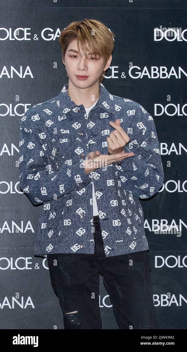 2 September 2022 – Seoul, South Korea : South Korean singer Kang Daniel, attends a photo call ...