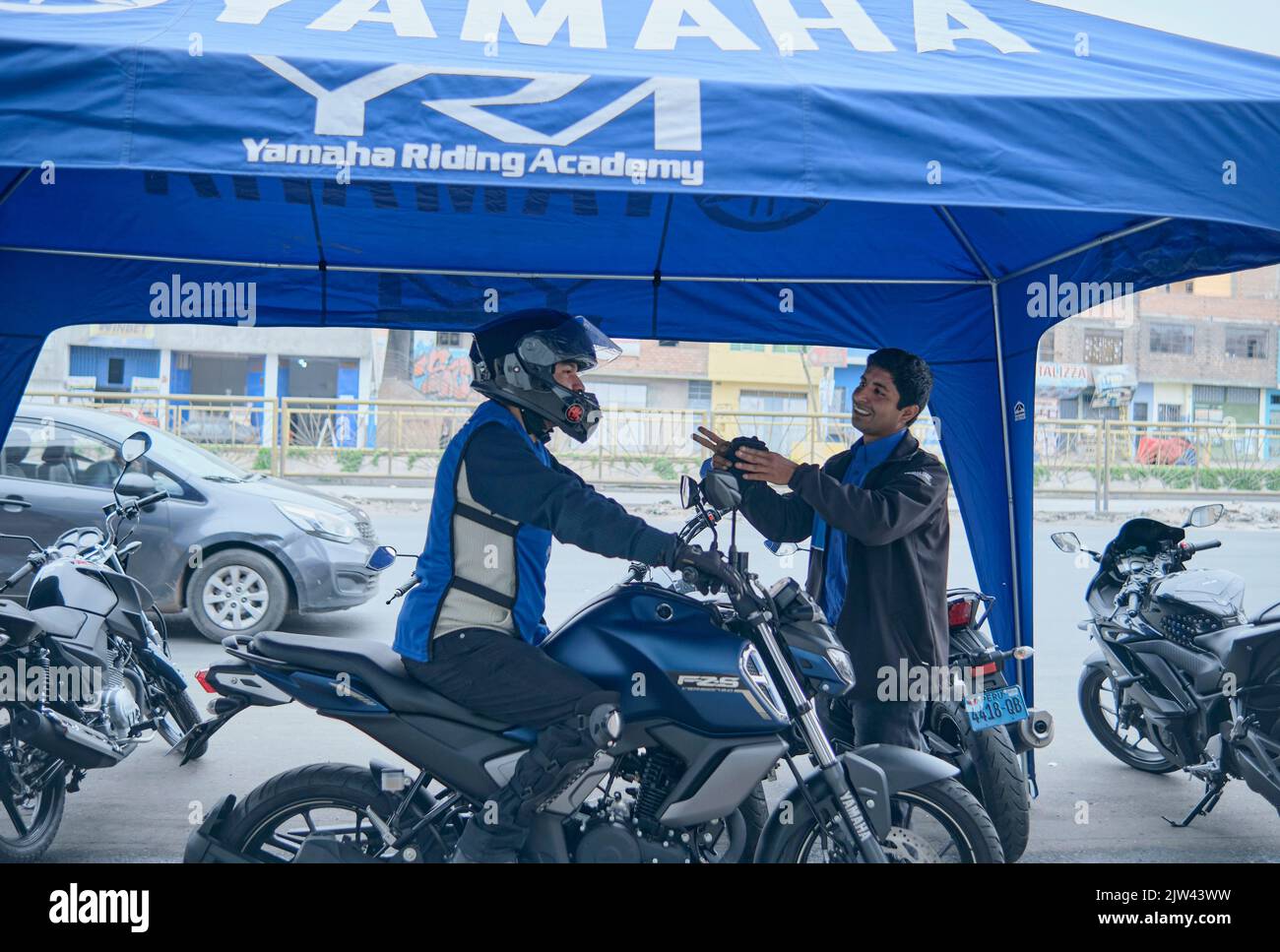 Lima, Peru - Sep. 2022: Yamaha Riding Academy YRA, test drive and ...