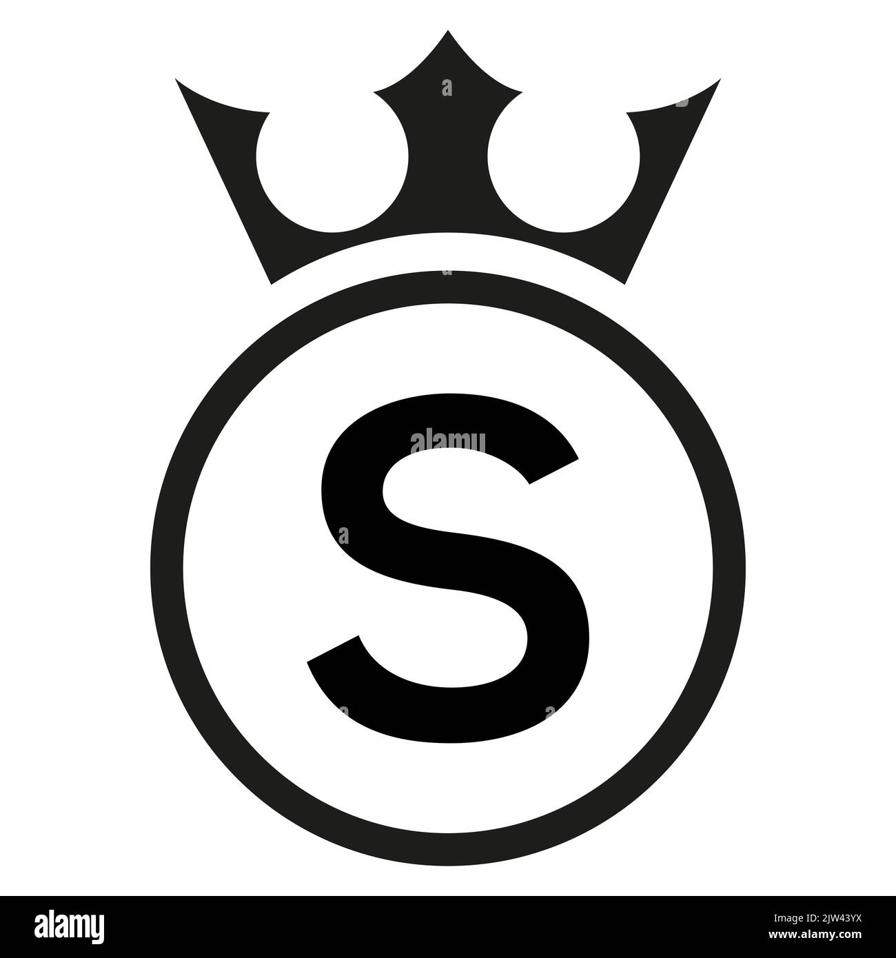 Simple Round Logo, Letter S, Victor Stock Vector Image & Art - Alamy