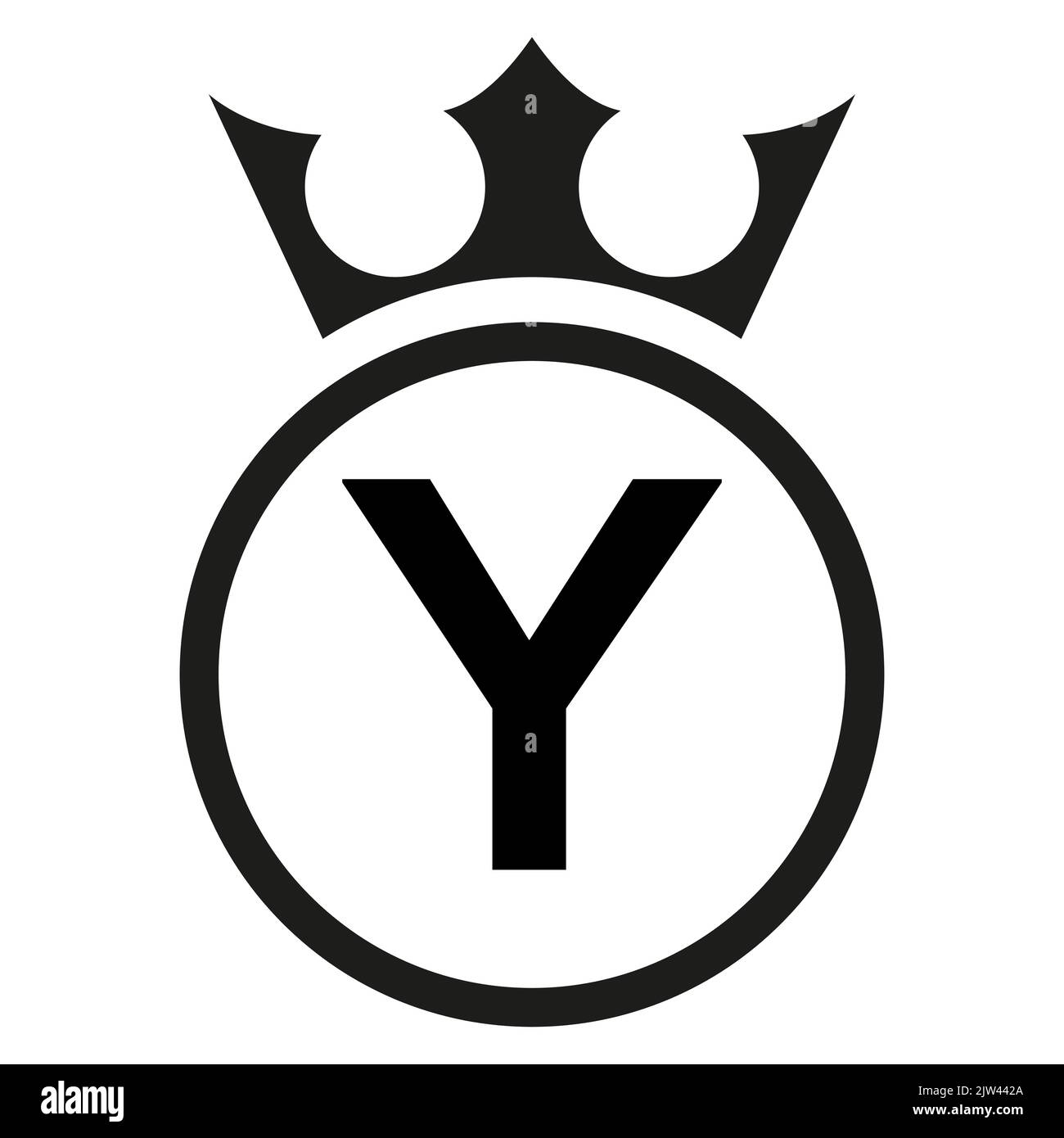 Simple Round Logo, Letter Y, Victor Stock Vector Image & Art - Alamy