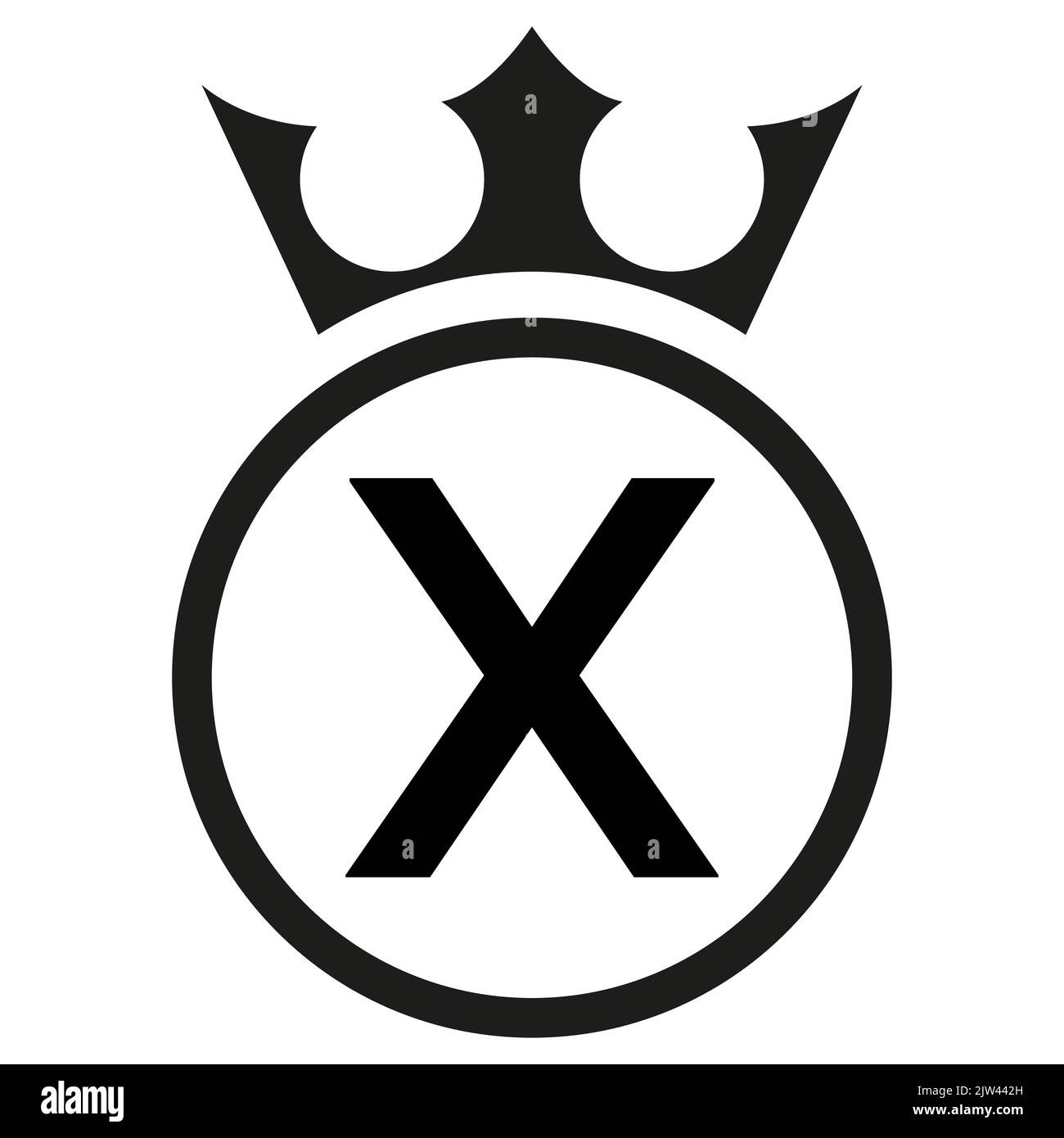 Round x Stock Vector Images - Alamy