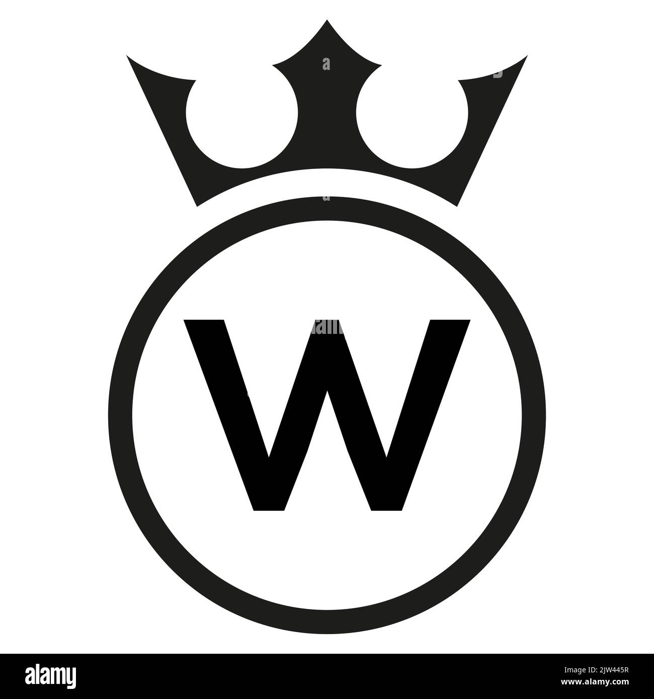 Simple letter w logo hi-res stock photography and images - Alamy