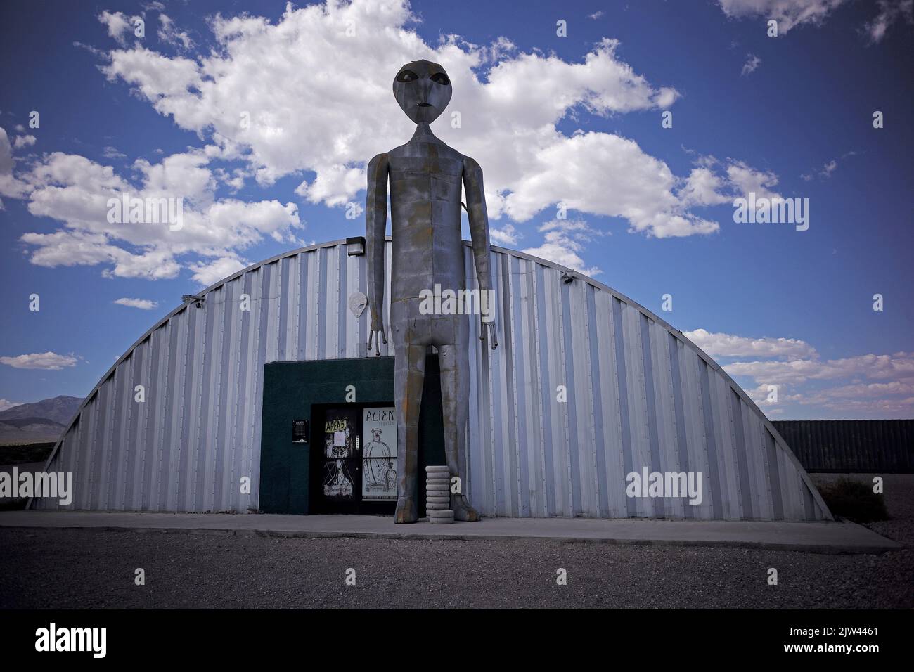 Alien Research Center on NV-375 in Rachel, Nevada Stock Photo - Alamy