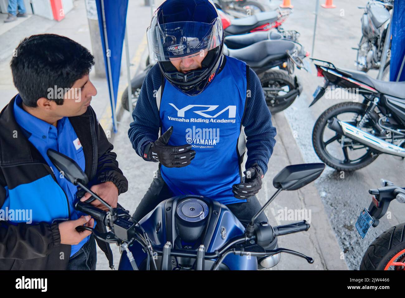Lima, Peru - Sep. 2022: Yamaha Riding Academy YRA, test drive and ...