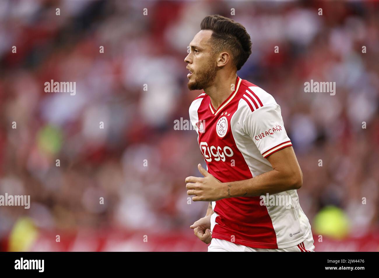 AMSTERDAM - Lucas Ocampos of Ajax during the Dutch Eredivisie match ...