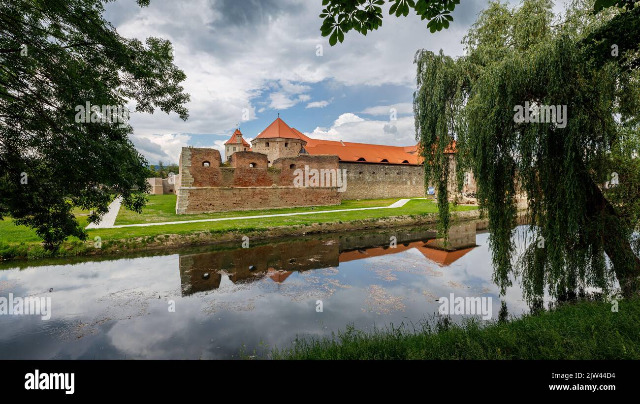The castle of Fagaras in Romania Stock Photo - Alamy