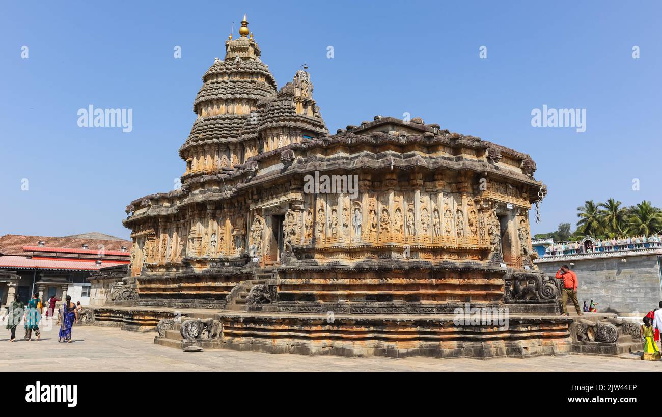 The Sri Vidyashankara temple in Sringeri, Karnataka, India Stock Photo - Alamy