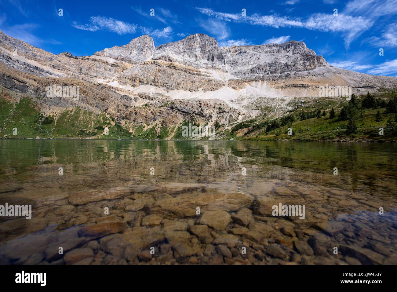 Hidden Lake in Banff National Park where researchers are reintroducing ...