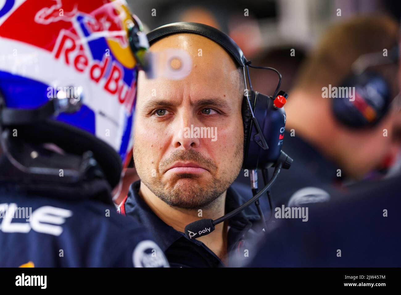LAMBIASE Gianpiero, race engineer of VERSTAPPEN Max (ned), Red Bull Racing RB18, during the ...