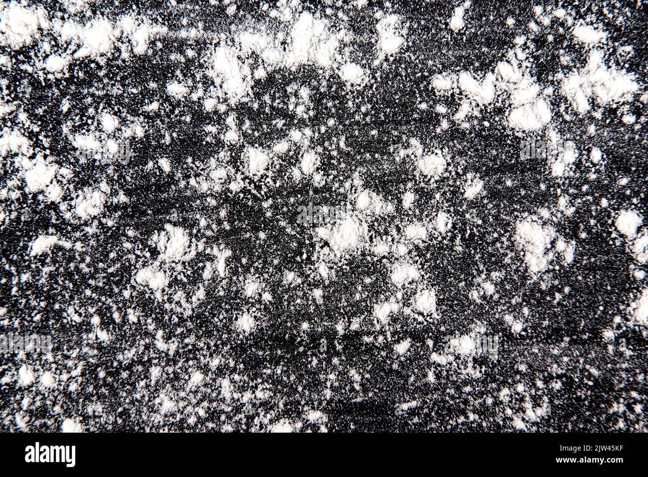 Background from wheat flour. Texture of flour with a free space in the ...
