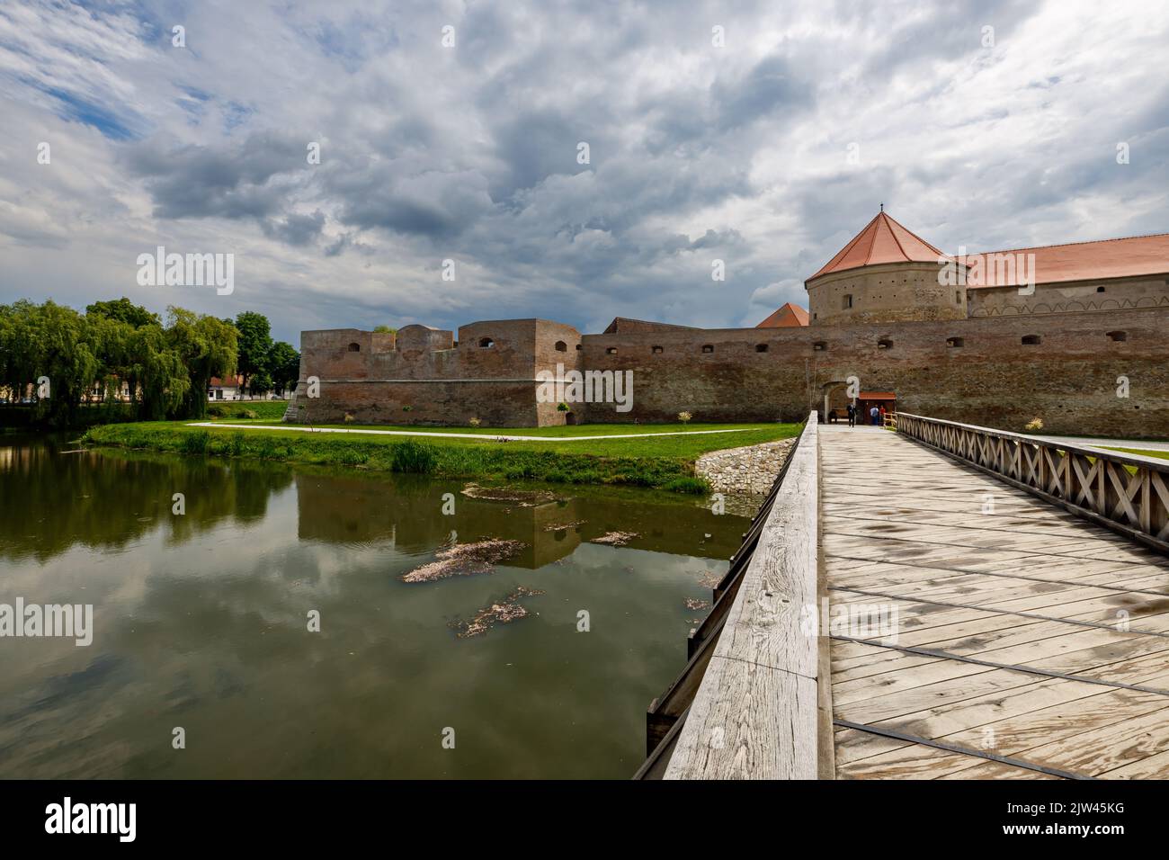 The castle of Fagaras in Romania Stock Photo - Alamy