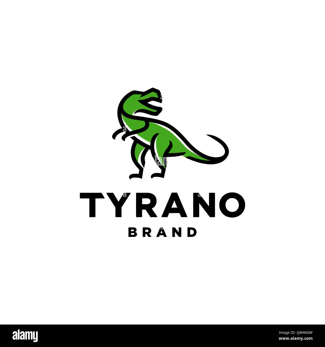 T rex logo vector hi-res stock photography and images - Alamy