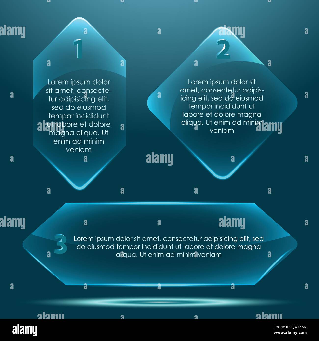 Transparent glass effect button set Stock Vector Image & Art - Alamy