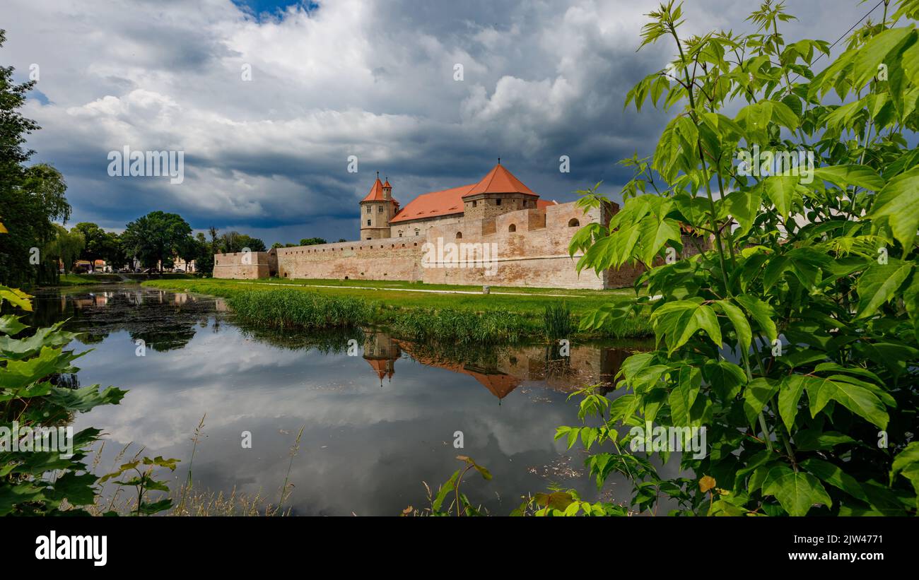 The castle of Fagaras in Romania Stock Photo - Alamy