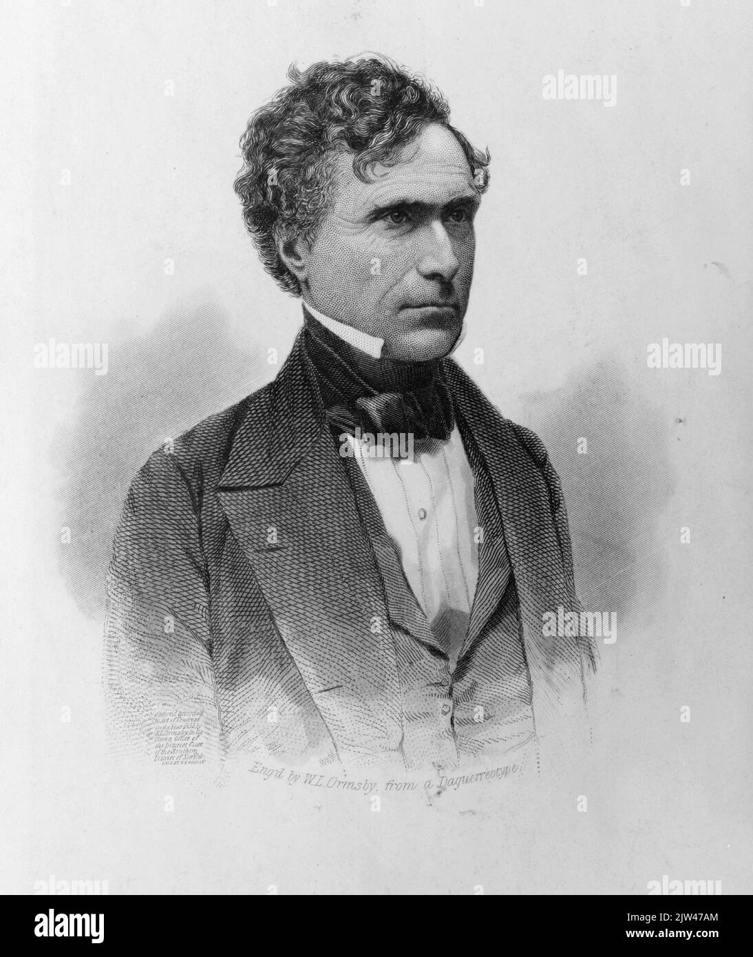 A portrait of Franklin Pierce, who was the 14th president of the USA ...