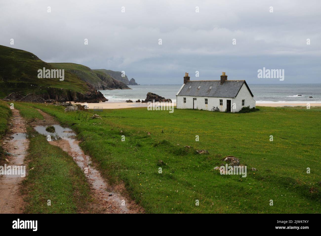 Kearvaig Bothy sits isolated on the eastern side of Cape Wrath in ...