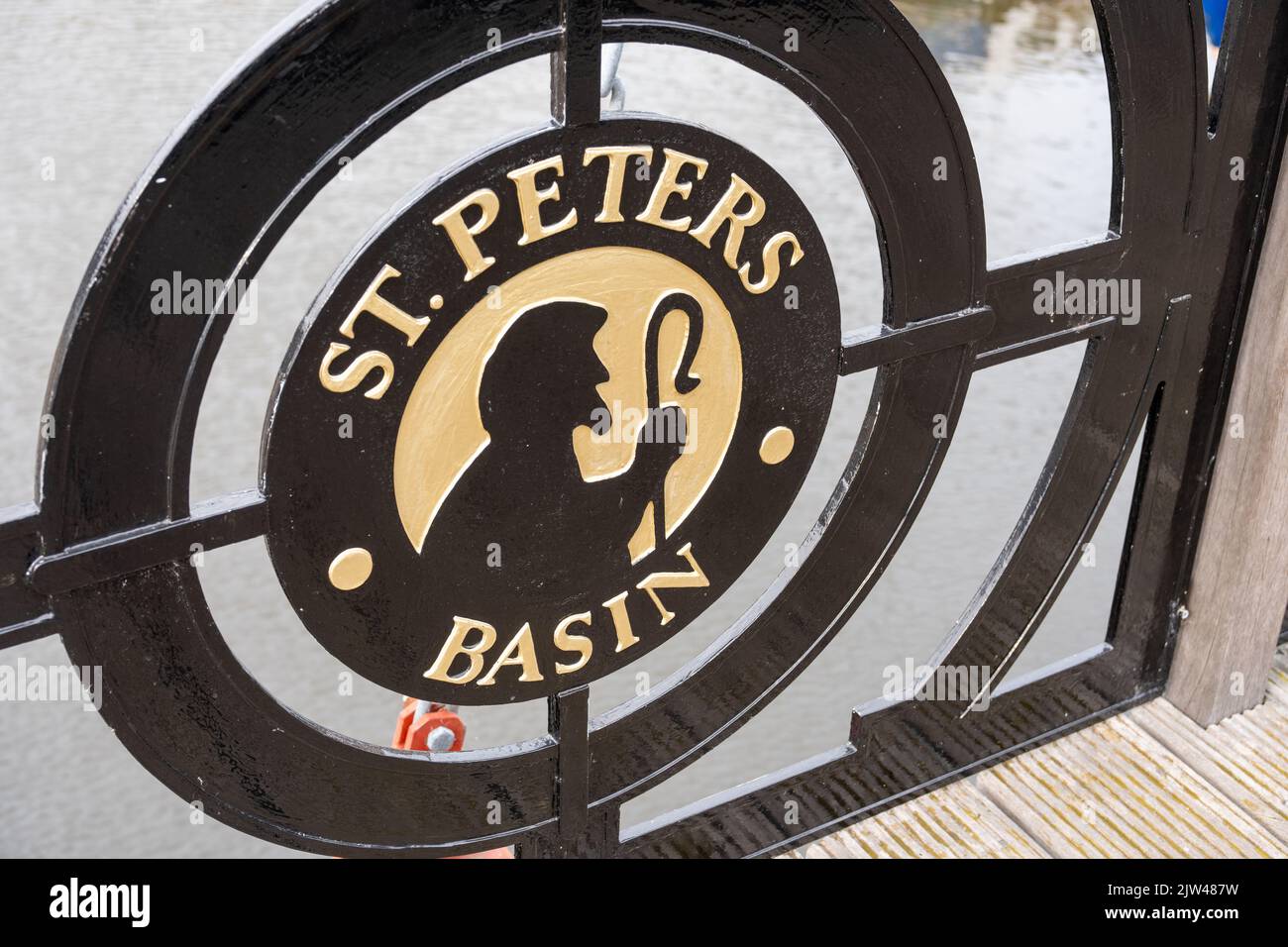 Bridge detail at St Peter's Basin inner city marina development in ...