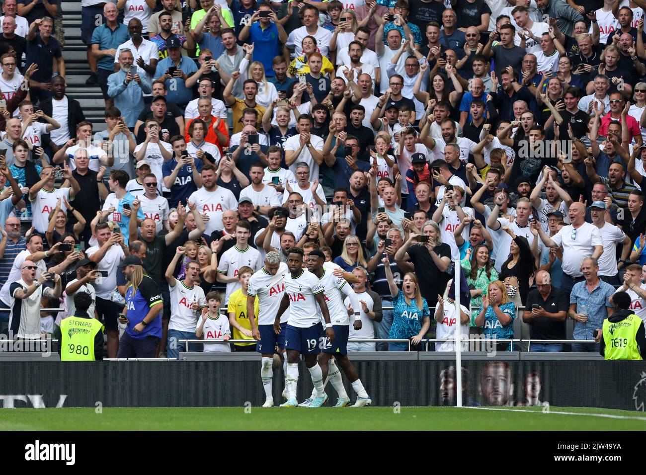 3rd September 2022; Tottenham Hotspur Stadium. Tottenham, London ...