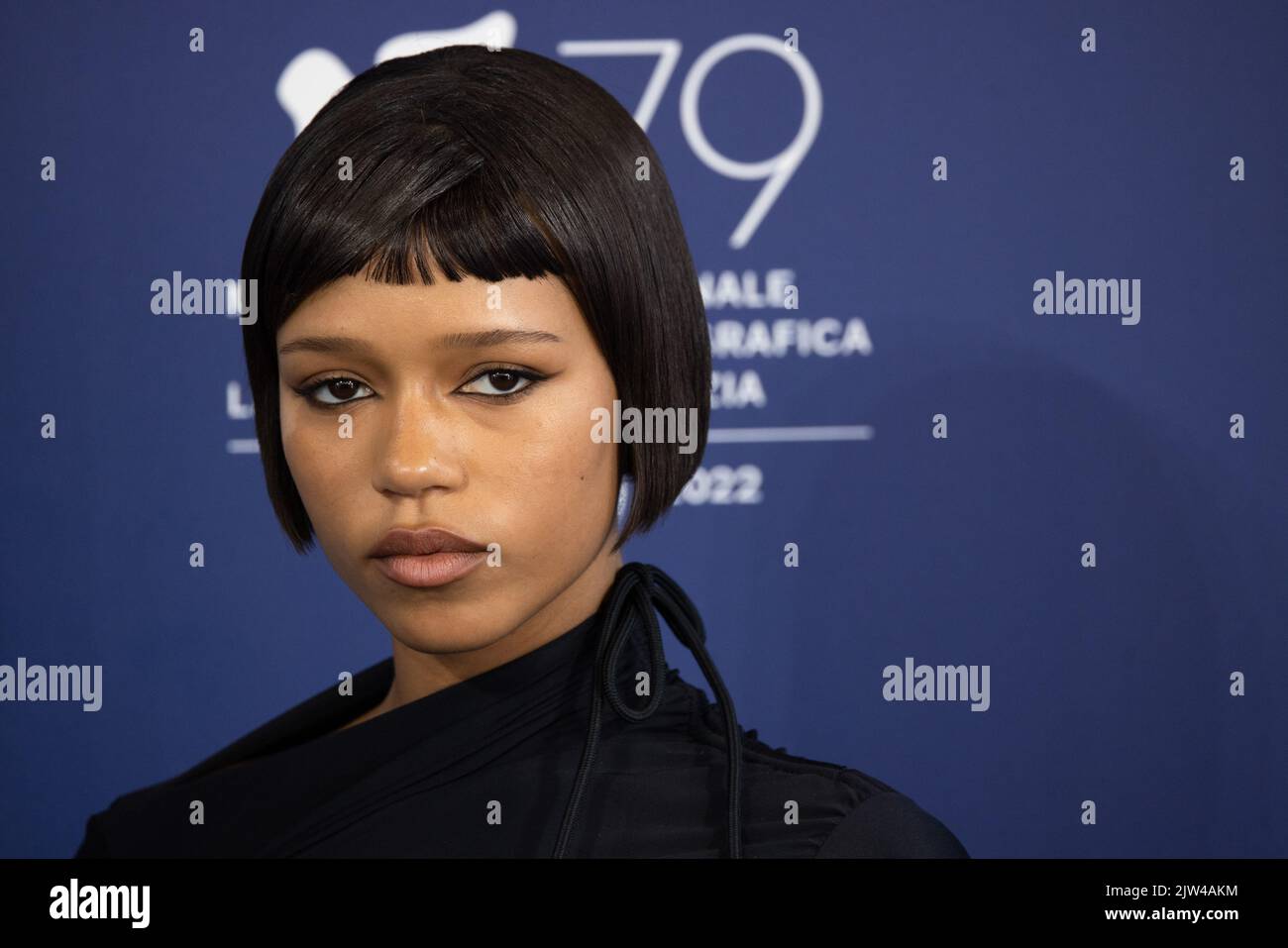 Taylor Russell attends the photocall for "Bones And All" at the 79th ...