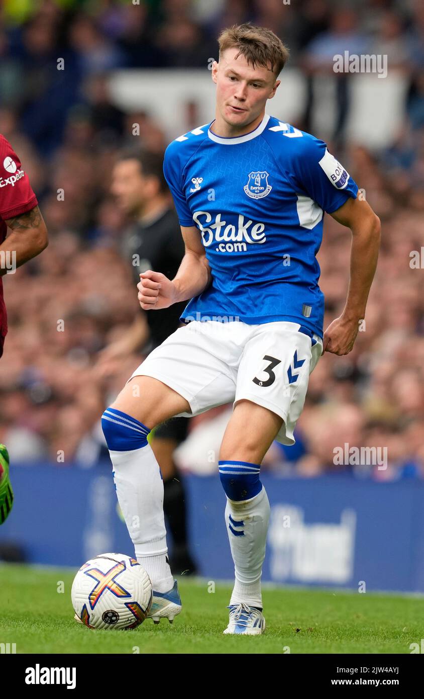 Liverpool, England, 3rd September 2022. Nathan Patterson of Everton ...