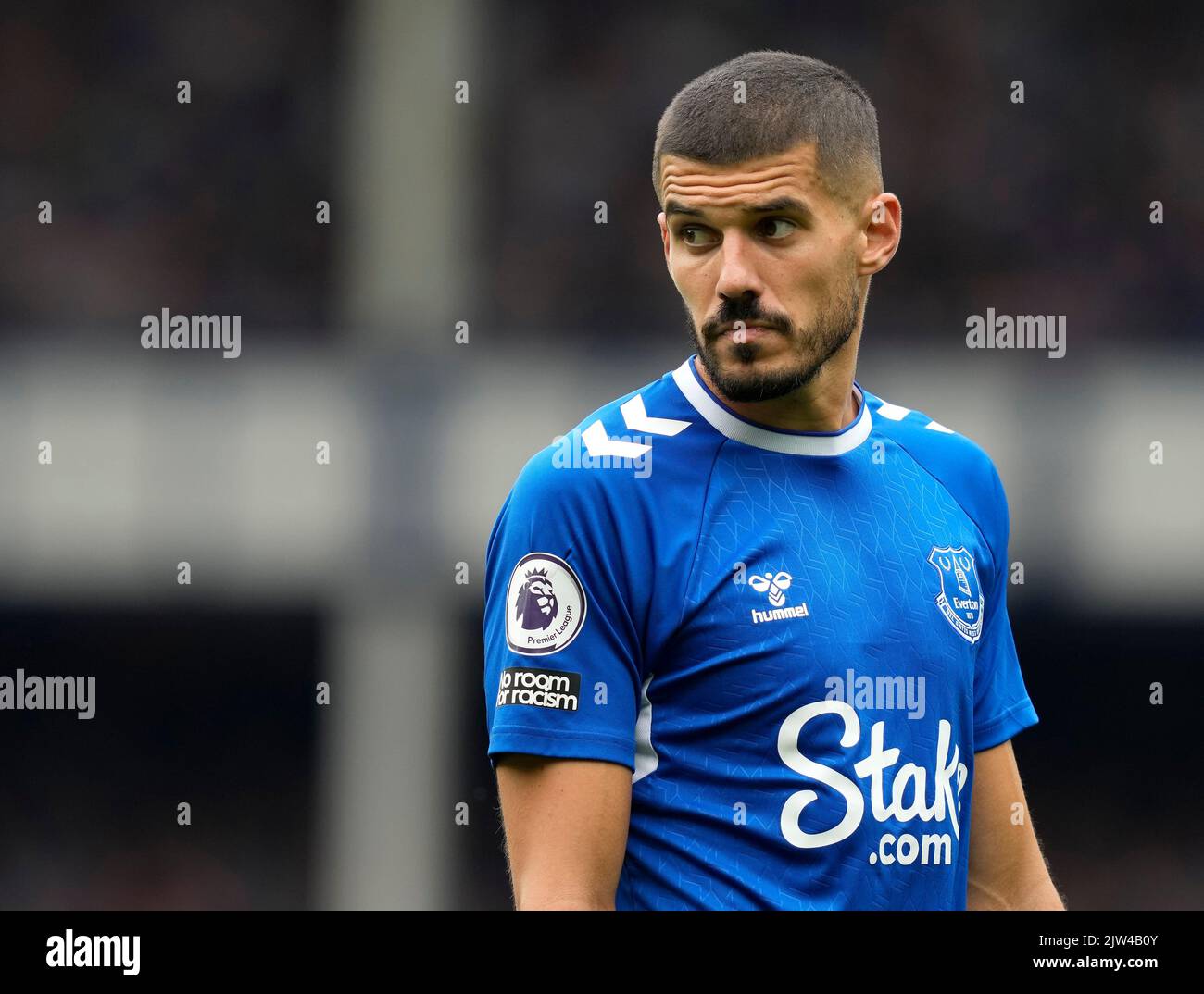 Liverpool, England, 3rd September 2022. Conor Coady of Everton during ...