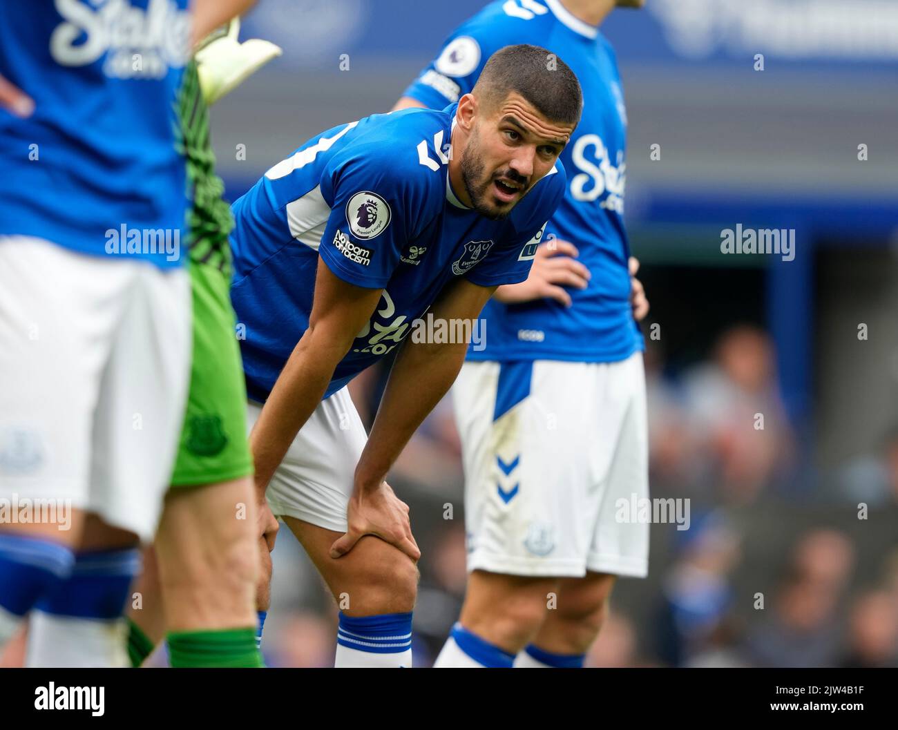 Liverpool, England, 3rd September 2022. Conor Coady of Everton during ...