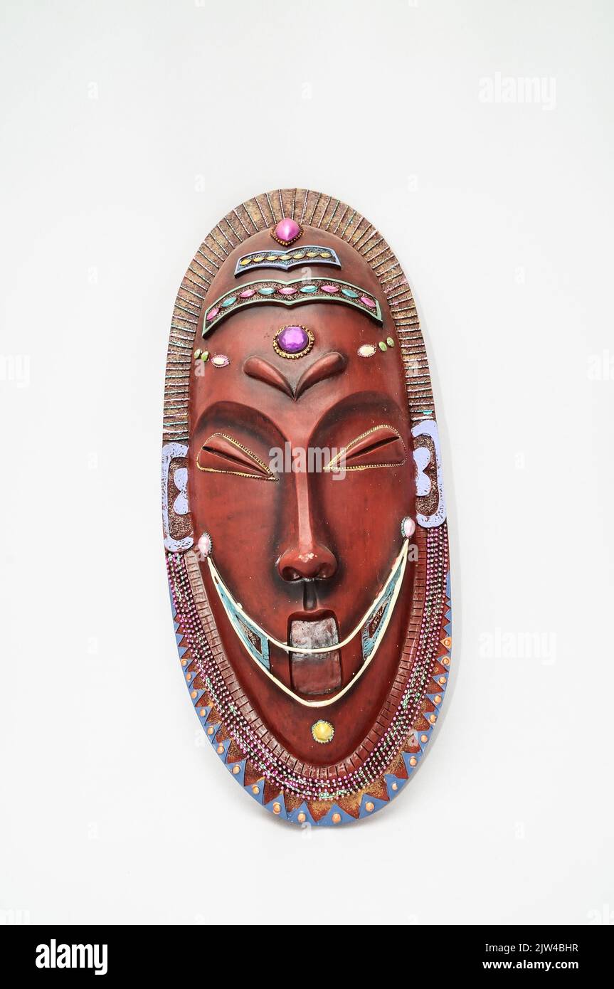 Wooden african mask on hi-res stock photography and images - Alamy
