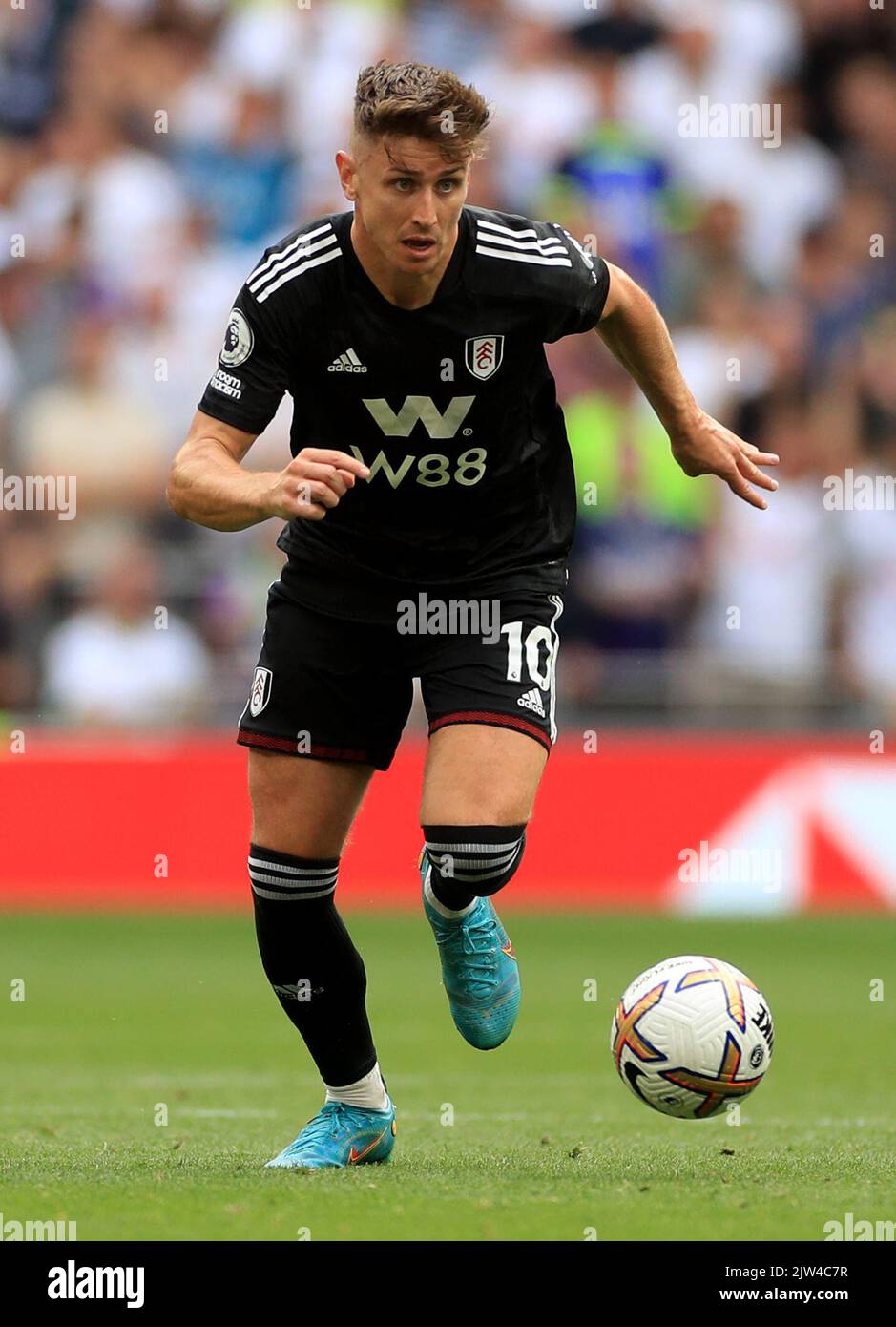 Fulham’s Tom Cairney in action during the Premier League match at the ...