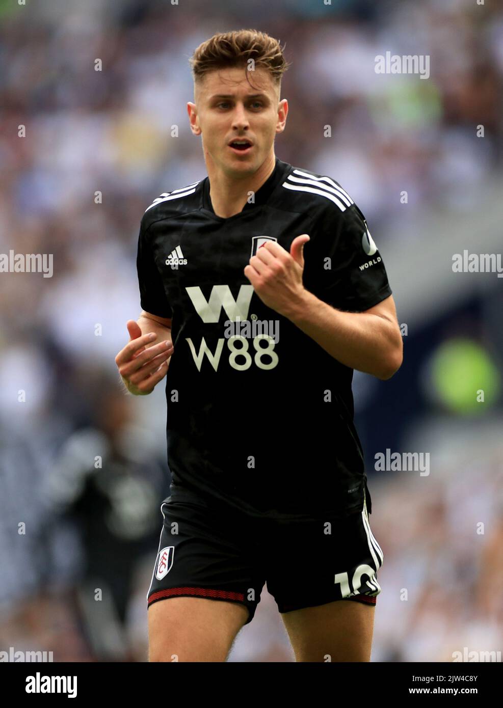 Fulham’s Tom Cairney in action during the Premier League match at the ...