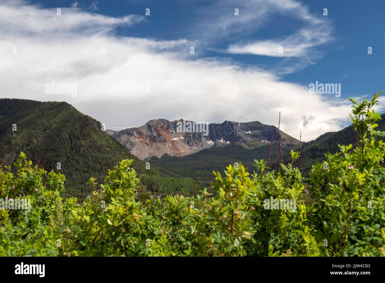 Ames, Colorado - Peaks in the San Juan Mountains range in southwest ...