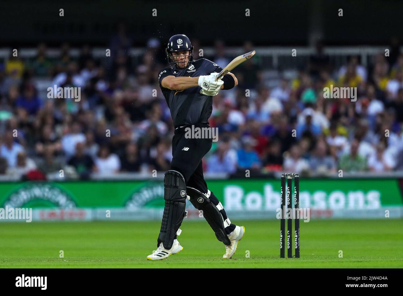 Manchester Originals' Tristan Stubbs during the The Hundred Mens Final ...