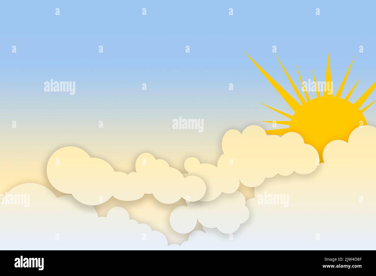 Clouds And Sun Cartoon