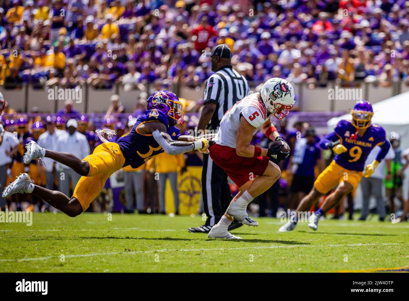 Greenville, NC, USA. 3rd Sep, 2022. East Carolina Pirates safety Julius ...