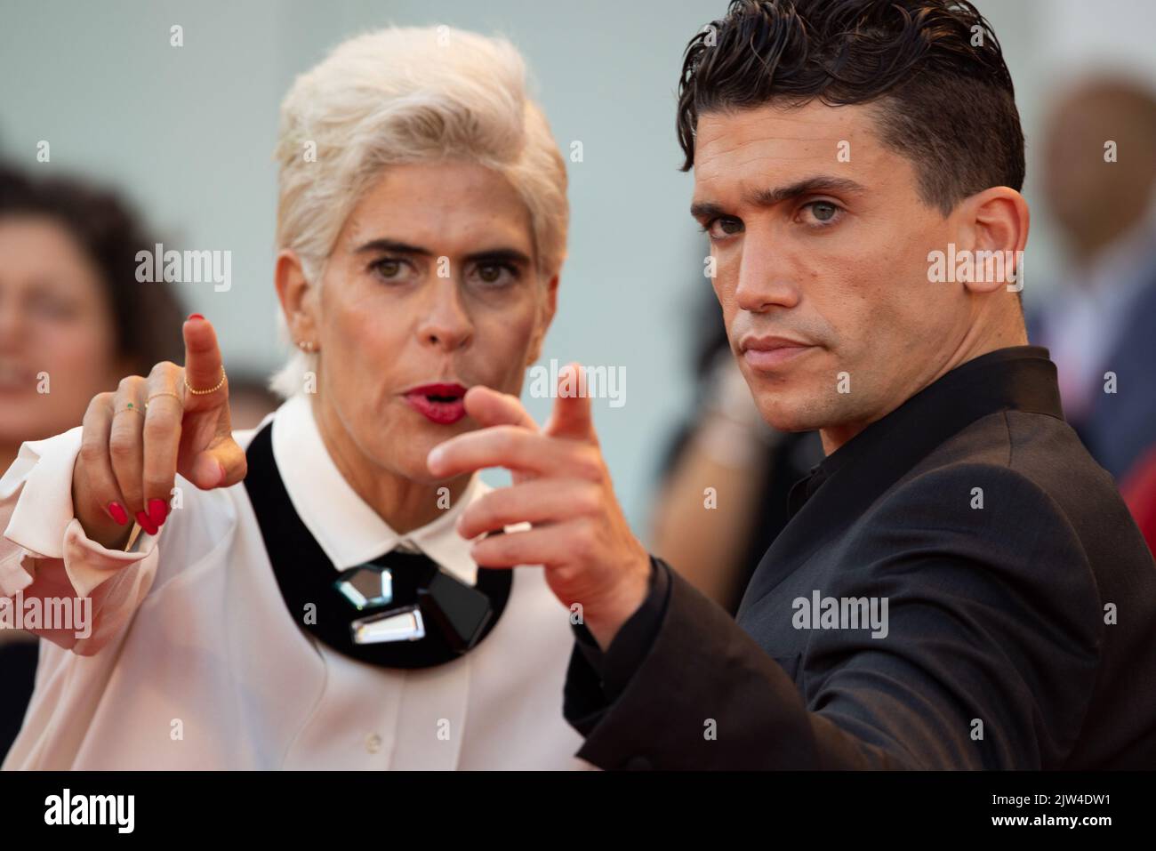 Jaime Lorente attends the "Bones And All" red carpet at the 79th Venice ...