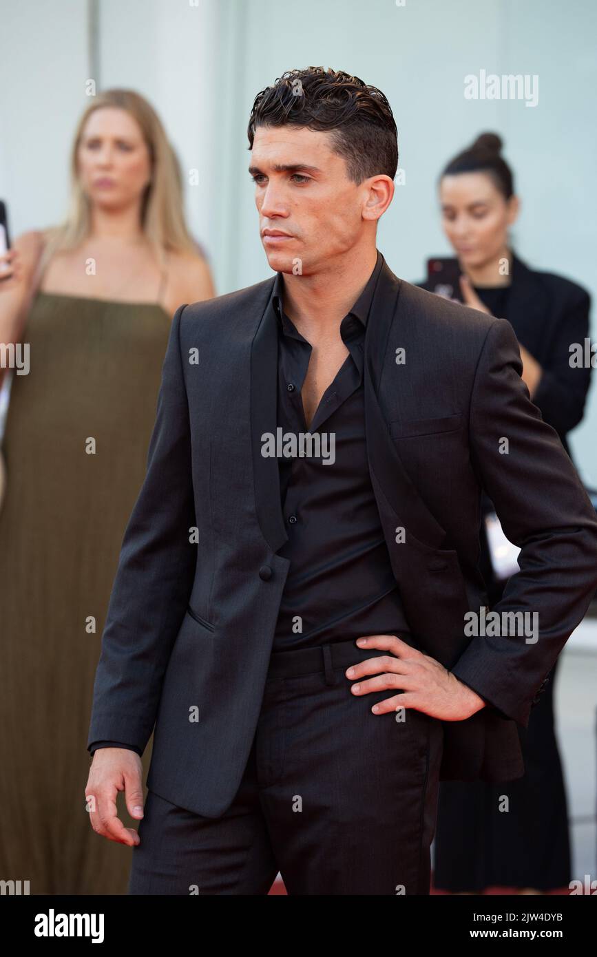 Jaime Lorente attends the "Bones And All" red carpet at the 79th Venice ...