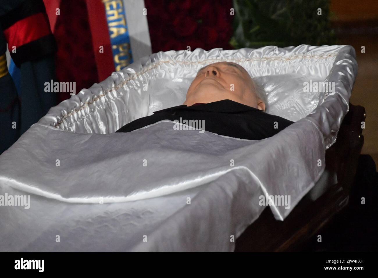 September 3, 2022. - Russia, Moscow. - A mourning ceremony for first ...