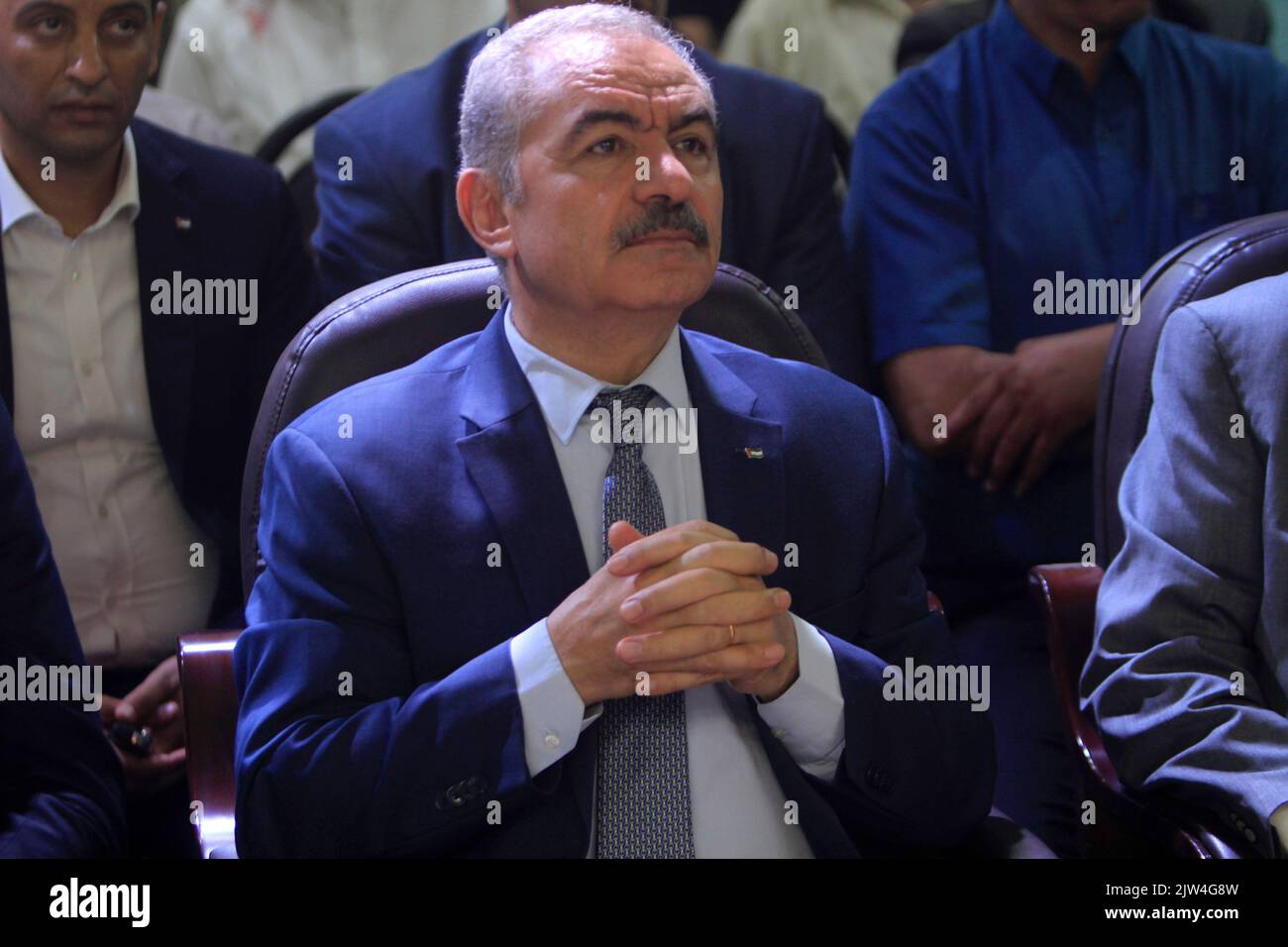 Salfit, Palestine. 03rd Sep, 2022. Palestinian Prime Minister Muhammad ...