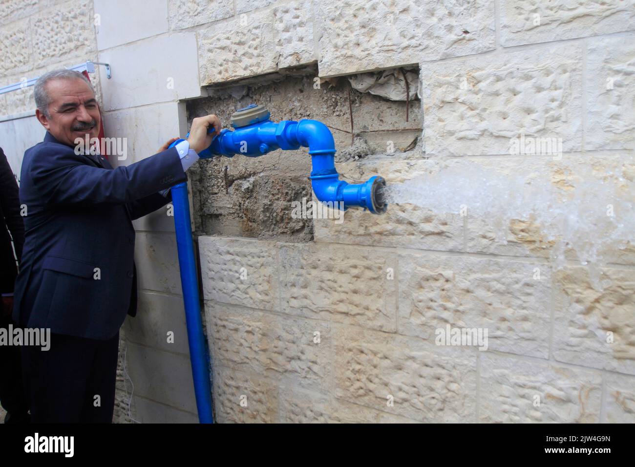 Salfit, Palestine. 03rd Sep, 2022. Palestinian Prime Minister Muhammad ...