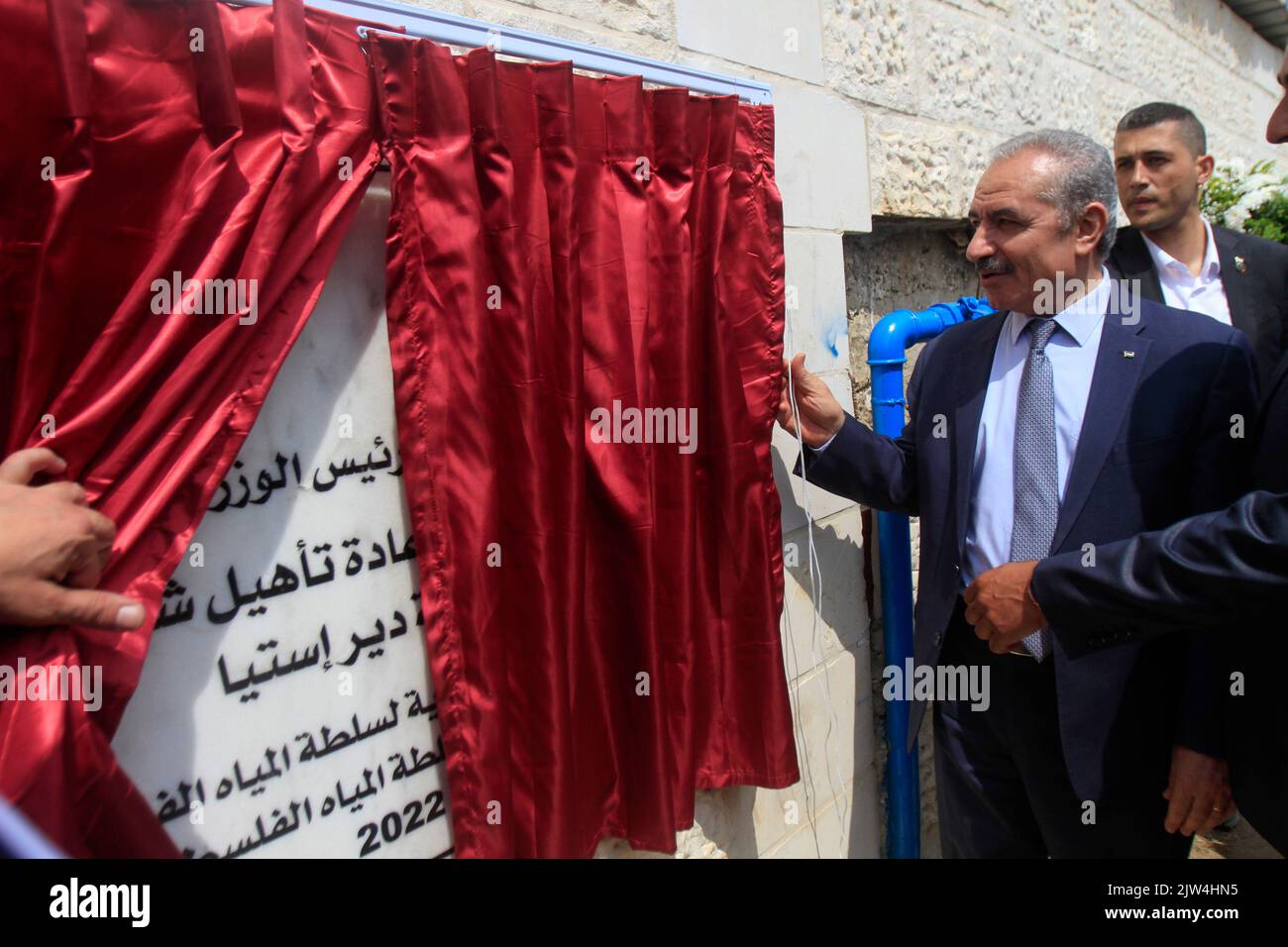 Salfit, Palestine. 03rd Sep, 2022. Palestinian Prime Minister Muhammad ...