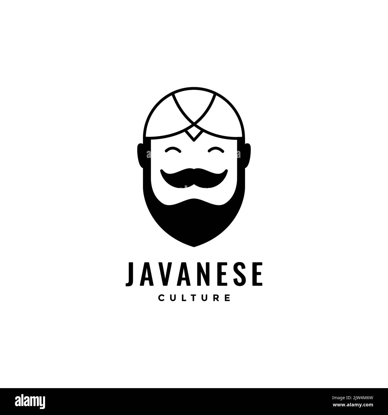 Handsome bearded man icon Black and White Stock Photos & Images - Alamy