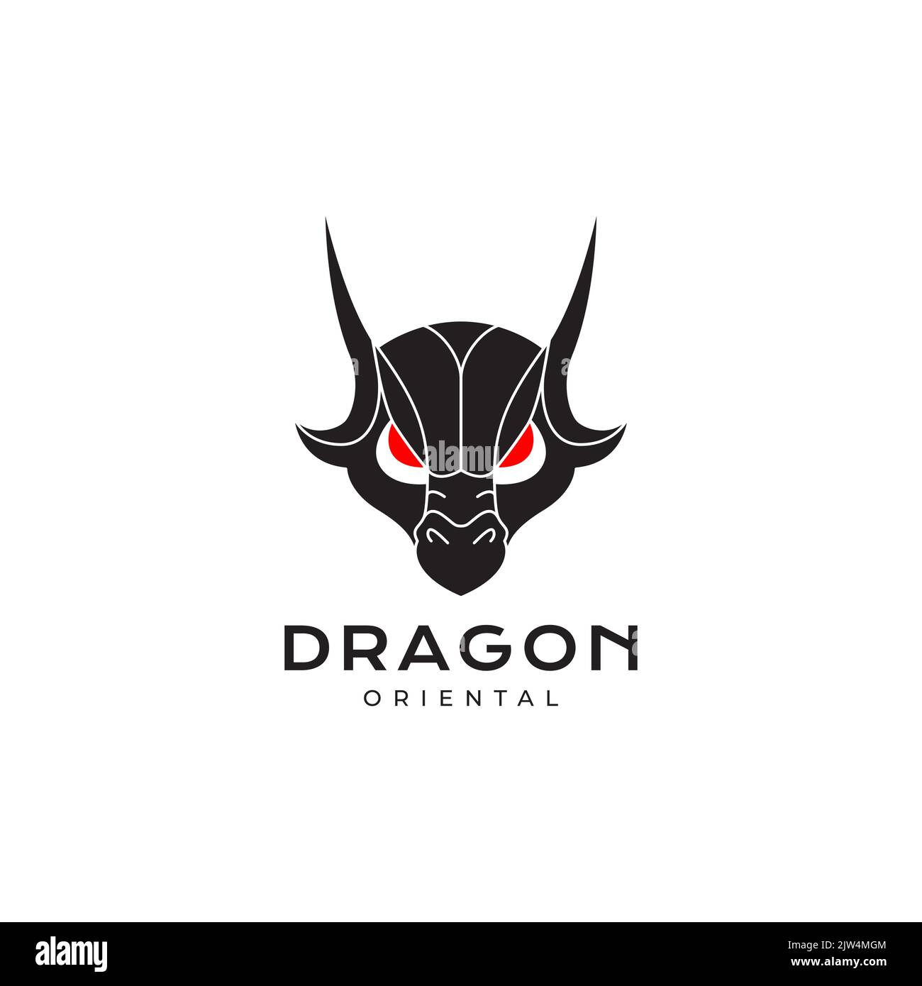 face angry dragon myth logo design Stock Vector Image & Art - Alamy