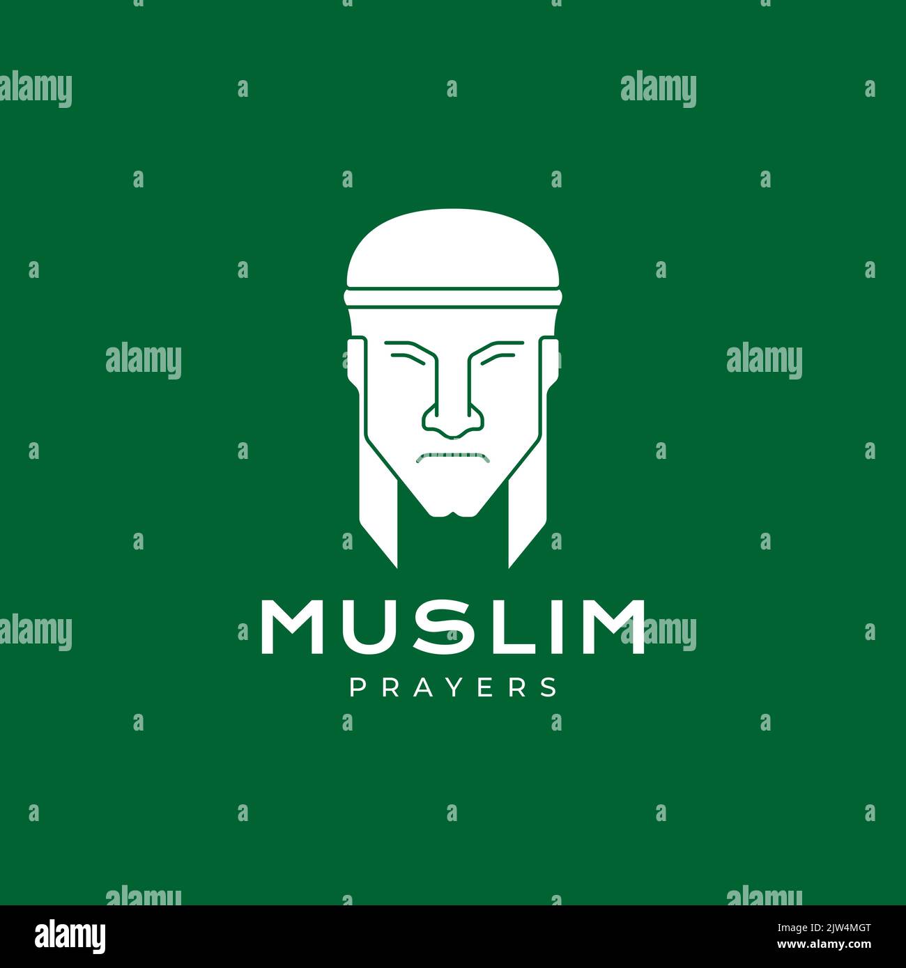 Portrait muslim man turban Stock Vector Images - Alamy